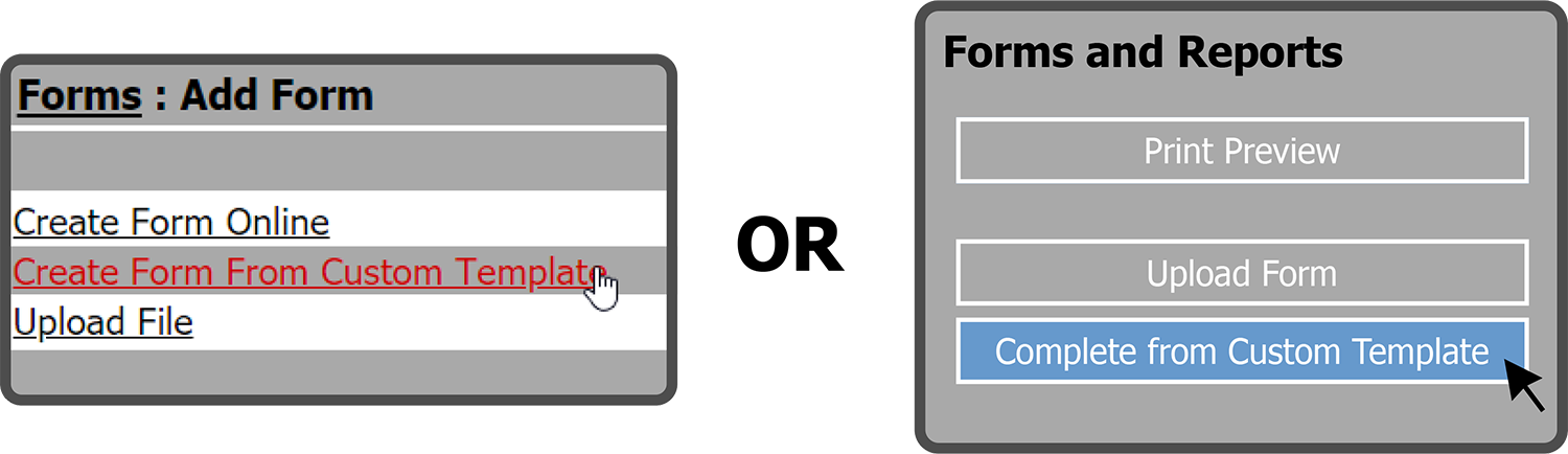 Complete From Custom Template